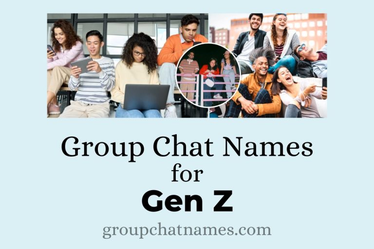 217 Group Chat Names for Gen Z To Match Their Trendy Lingo