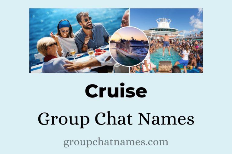 410 Cruise Group Chat Names for Your Sea-Bound Squad