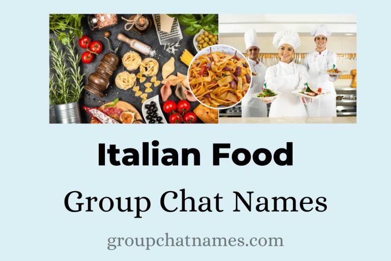 225 Italian Food Group Chat Names (Slice, Dice, and Chat)